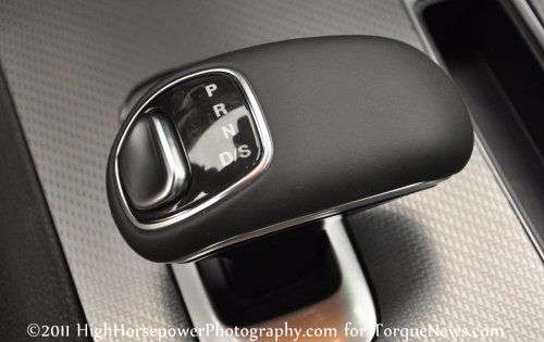 A look at the console shifter of the new 8-speed equipped Dodge Charger ...